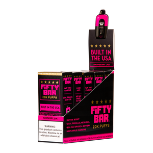 Raspberry Jam Fifty Bar 20K Vape